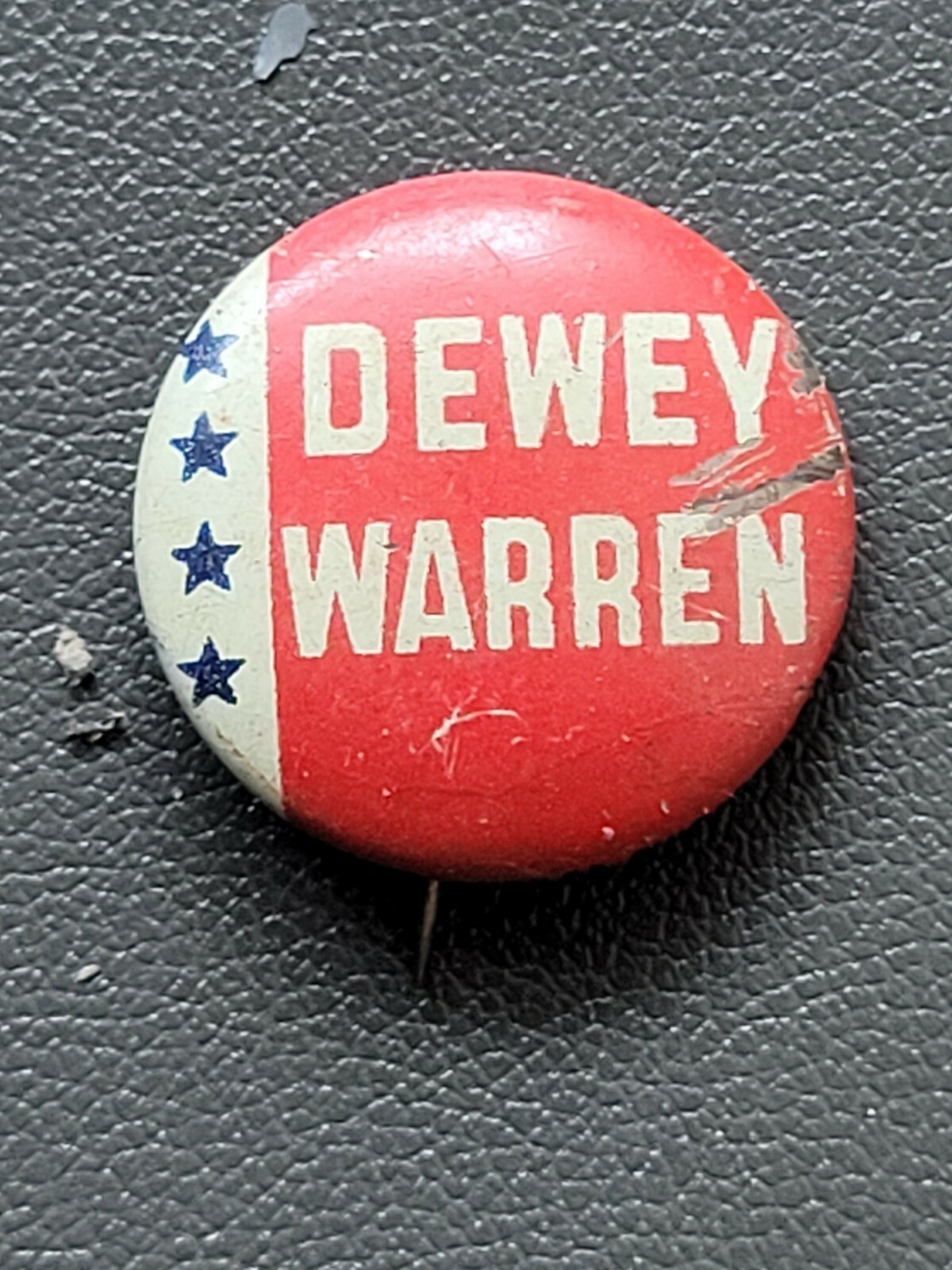 Dewey Warren pin original election campaign button Harry S Truman ...