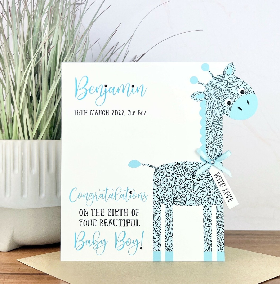 Printable Baby Boy Card