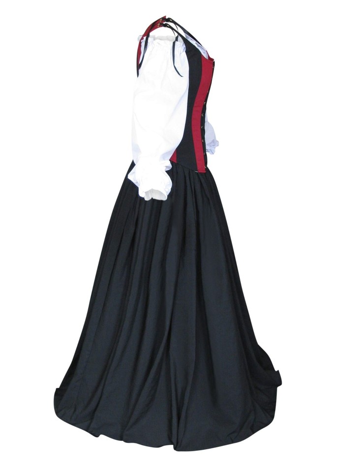 Renaissance Faire Wench Bodice Outfit Pirate Costume Gown Wedding ...