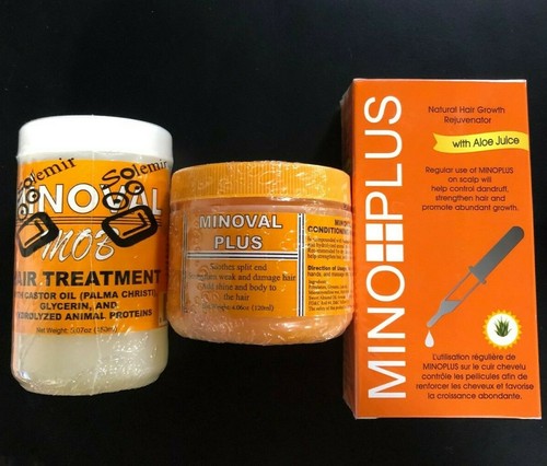 MINOPLUS Hair Regrowth Treatment Dropper + Minoval Plus Pommade + MOB ...