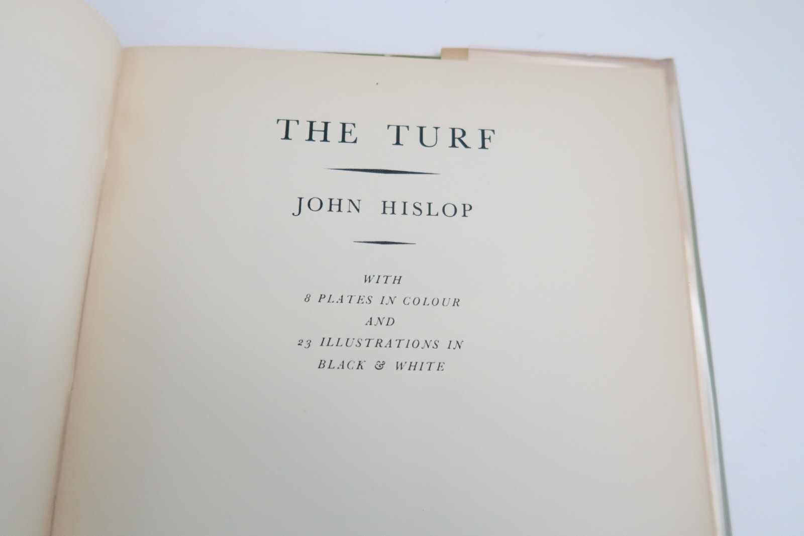 1948 The Turf John Hislop 8 Colour Plates 23 Illustrations Hardcover ...