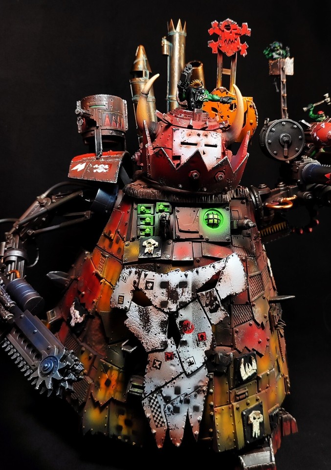 Stompa painted Warhammer 40k Orks Morkanaut Gorkanaut Big Mek Deff ...