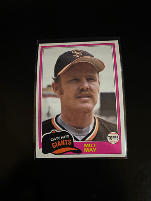 Milt May 1981 Topps baseball card NRMT-MT Giants 463 PWE | eBay