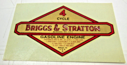 Briggs & Stratton 491066 Collectors Decal Kit 8731 | eBay