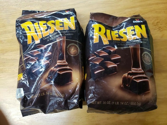 30oz Riesen Chewy Chocolate Caramel Covered Rich European Candy Storck ...