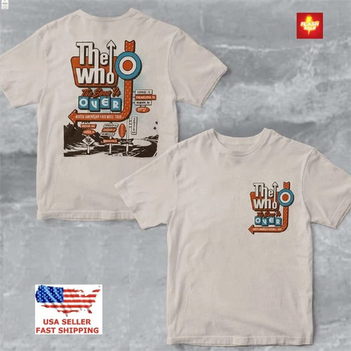 New Apparel The Who Farewell Tour 2025 Retro Sign Concert Merch T-Shirt ...