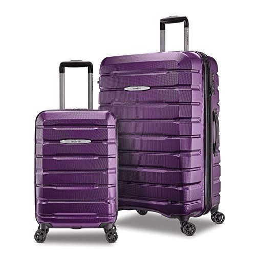 Samsonite Tech 2.0 Hard Side Luggage Set with Wheels, (2 Piece), Purple ...