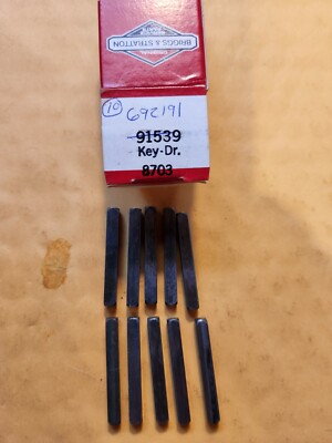 (10) PACK! GENUINE BRIGGS & STRATTON 91539 DRIVE PULLEY KEY STOCK ...