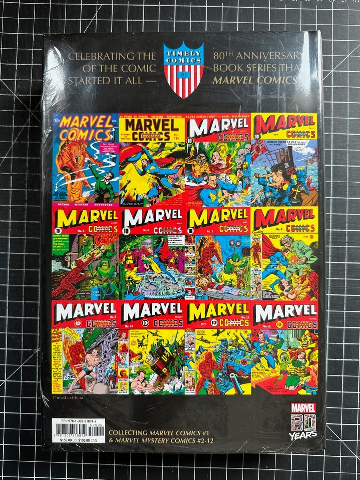 Golden Age Marvel Comics Vol 1 New Sealed HC DM Excl Var NAMOR HUMAN ...