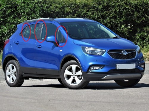 Vauxhall Mokka A (2012-2019) Carbon Fibre Effect Door Pillar Trim ...