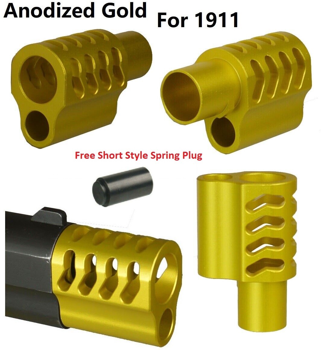 1911 .45 ACP Muzzle Brake Compensator, B Style, Anodized Gold, Free ...