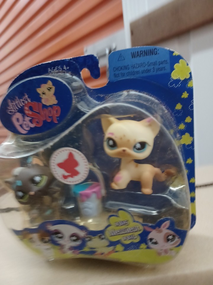 Last New LPS Littlest Pet Shop 815 816 Cat Paint Pair Messiest Pets NIB ...