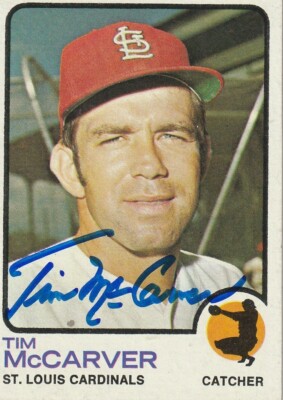 TIM MCCARVER ST. LOUIS CARDINALS SIGNED 1973 TOPPS CARD #269 | eBay