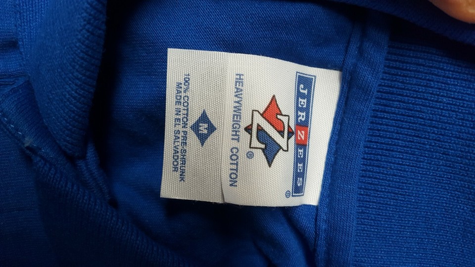 Jerzees Medium polo shirt short sleeved new royal blue heavyweight ...