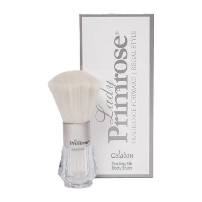 LADY PRIMROSE * CELADON * DELUXE BODY BRUSH W/DUSTING SILK POWDER | eBay