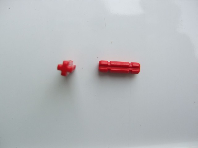 Lego 20x Technic Red Cross Axle With Groove Connector Part 32062 ...