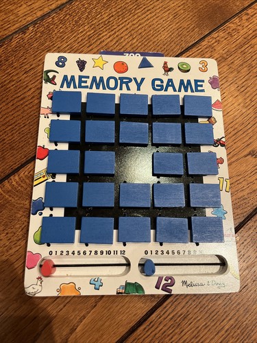 Melissa & Doug FLIP TO WIN MEMORY GAME Kids Wooden Matching ...