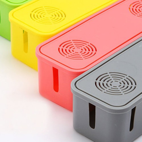 Multi Power Plug Socket Anti-dust Storage Box Wire Cable Cord Organizer ...