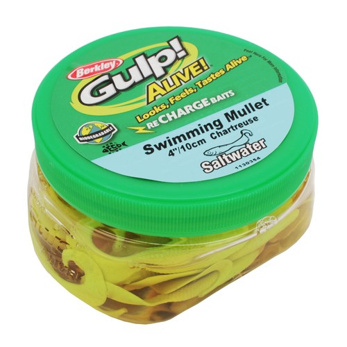 Gulp Alive Swimming Mullet Soft Bait Fishing Lure 4in High Action ...
