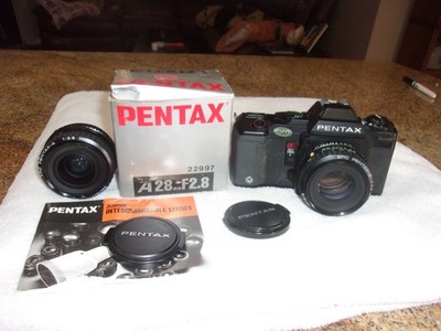 PENTAX A3000 FILM CAMERA 55 MM LENS & PENTAX A28MM F2.8 22997 | eBay
