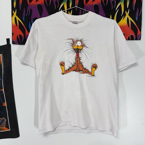 Bill The Cat Men's Shirt Large Vintage Paper Thin 1986 Wash Post ...