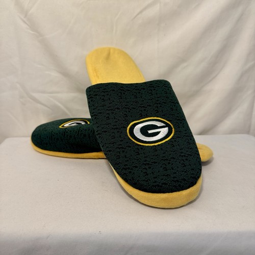 Green Bay Packers Slip-On Slippers Size Men XL (13-14) | eBay