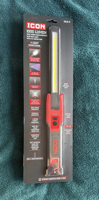 ICON 1000 Lumen Dual-Sided Rechargeable Slim Bar Light with UV ...