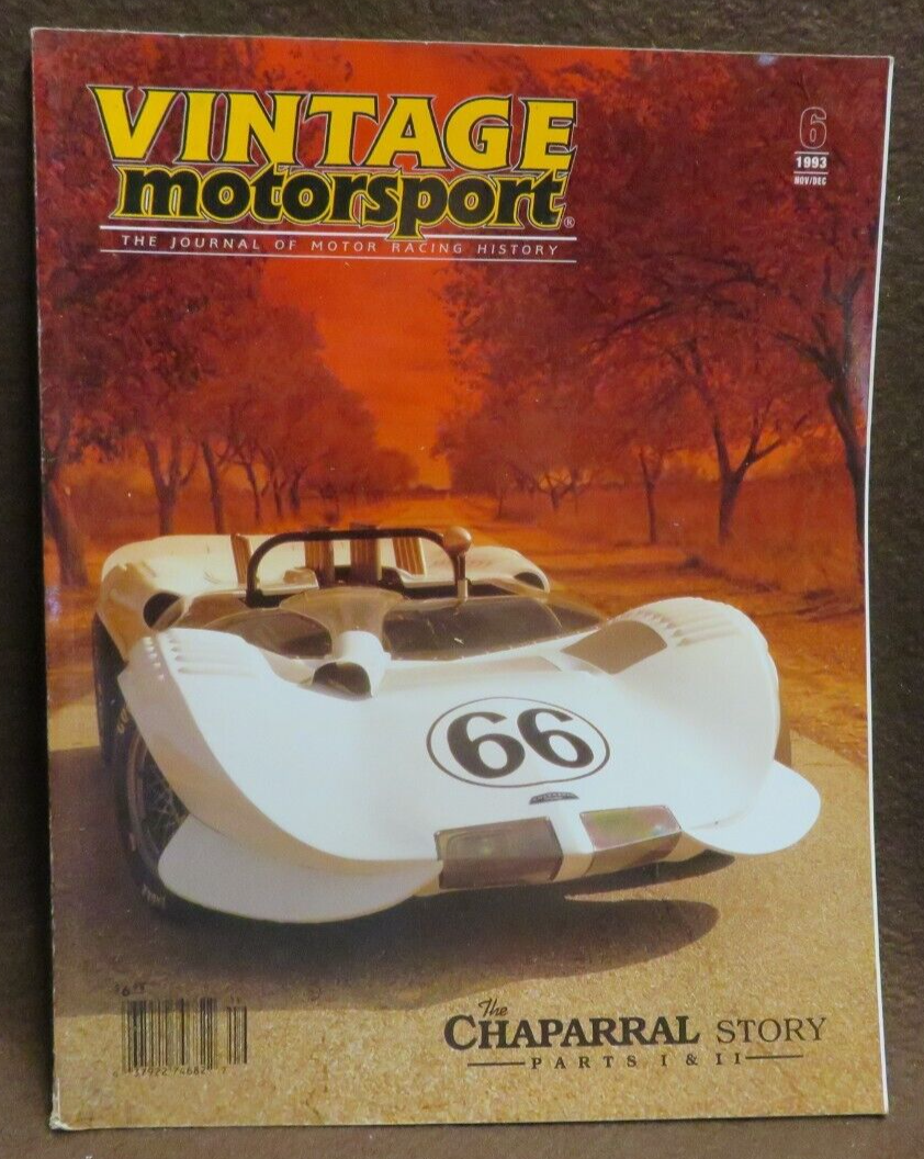 #1401 VINTAGE MOTORSPORT RACING MAGAZINE NOV DEC 1993 CHAPARRAL 2A | eBay