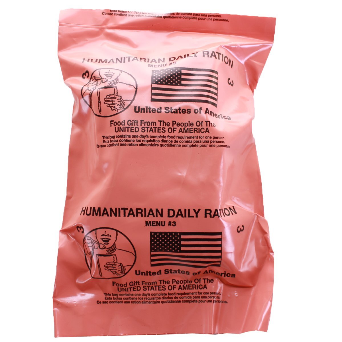 Case MRE Meals Humanitarian Daily Ration Ready To Eat 10 Day Supply for ...