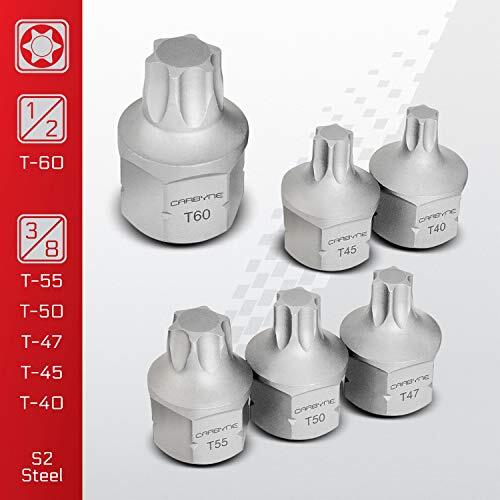 Super Short Low Profile Torx Bit Socket Set 12 Pieces | T10 To T60 ...