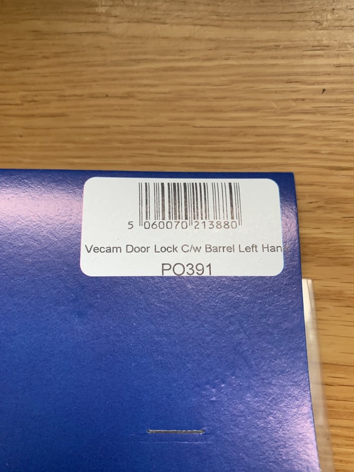 Replacement Vecam Zadi Caravan Motorhome Complete Door Lock c/w Barrel ...