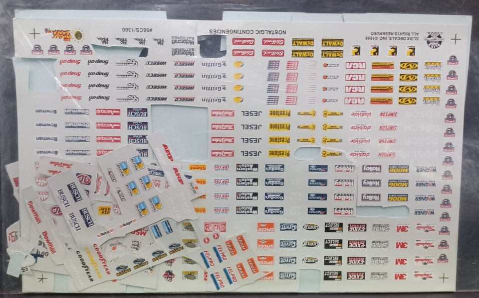 Slixx | No. 01GSC | 1:25 2001 Group Contingency Sheet Decals INCOMPLETE ...