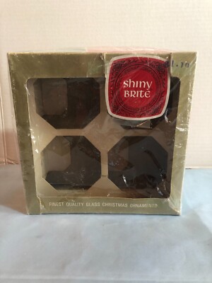 VINTAGE Shiny Brite Ornament Box - BOX ONLY #F63 | eBay