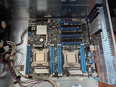 ASUS Z9PE-DB WS Workstation Motherboard Intel LGA 2011 W/ 2x E5 2650v2 ...