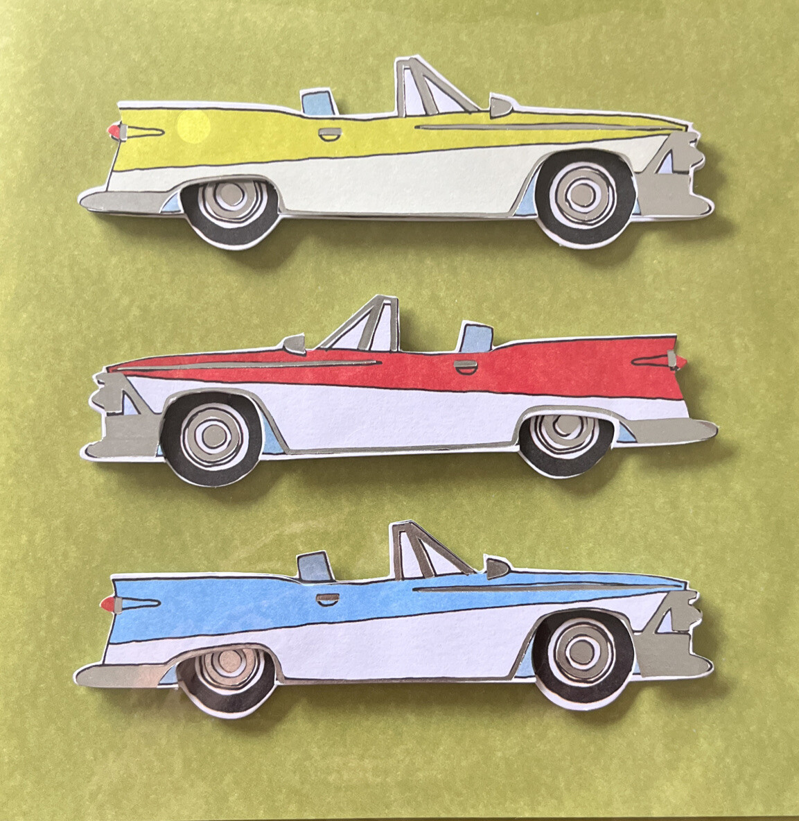 1950’s CARS ~ LIFE’S AN ADVENTURE ENJOY THE RIDE! BIRTHDAY PAPER MAGIC ...