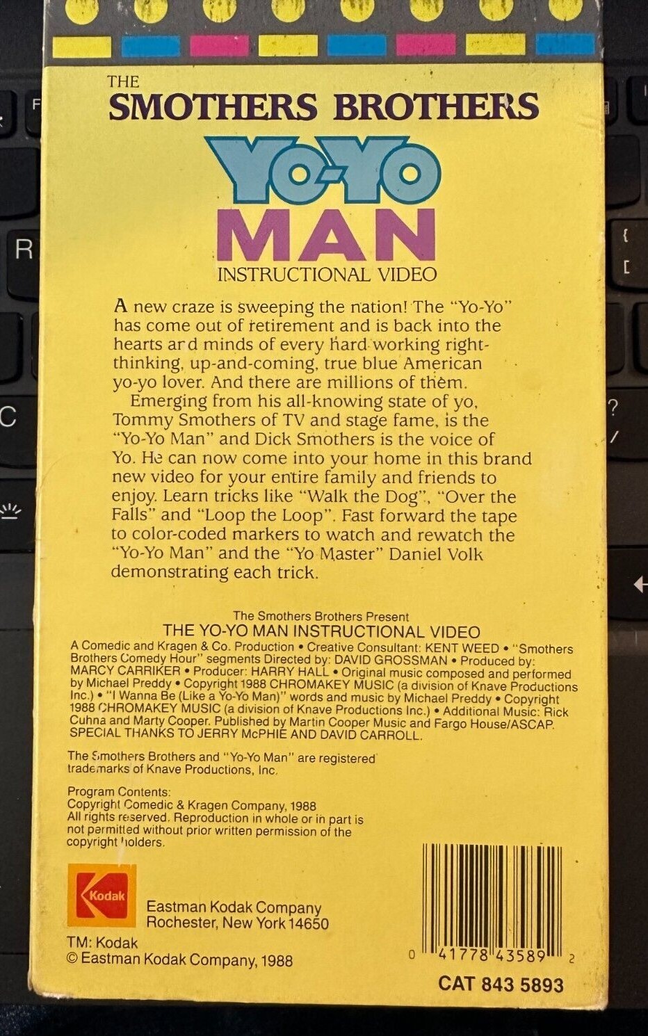 VHS: The Smothers Brothers YO-YO MAN Instructional Video, Tommy, How-To ...