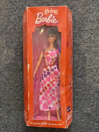 1970 Rare Dramatic Living Barbie Doll Stock #1116 Blonde w/Stand NRFB ...