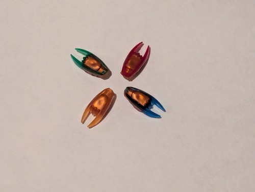 Set of all four Lego Ninjago Time Blades (Blue, Green, Red, Copper) Lot ...