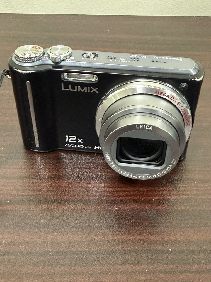 PANASONIC Lumix DMC-ZS3 *Black* Digital Camera w/ OEBattery “Tested ...