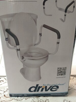 DRIVE TOILET SAFETY RAIL WITH ADJUSTABLE WIDTH ARMS MODEL RTL #12087 ...
