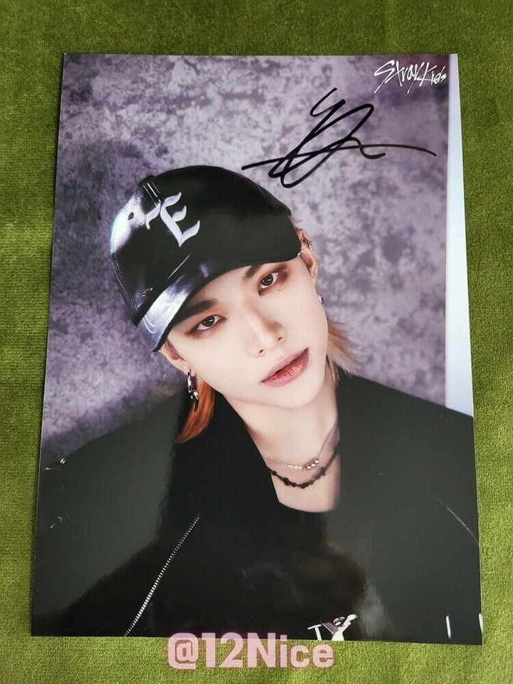 STRAY KIDS 合 HOP WALKING ON WATER AUTOGRAPHED SIGNED PHOTO 4*6 K-POP ...