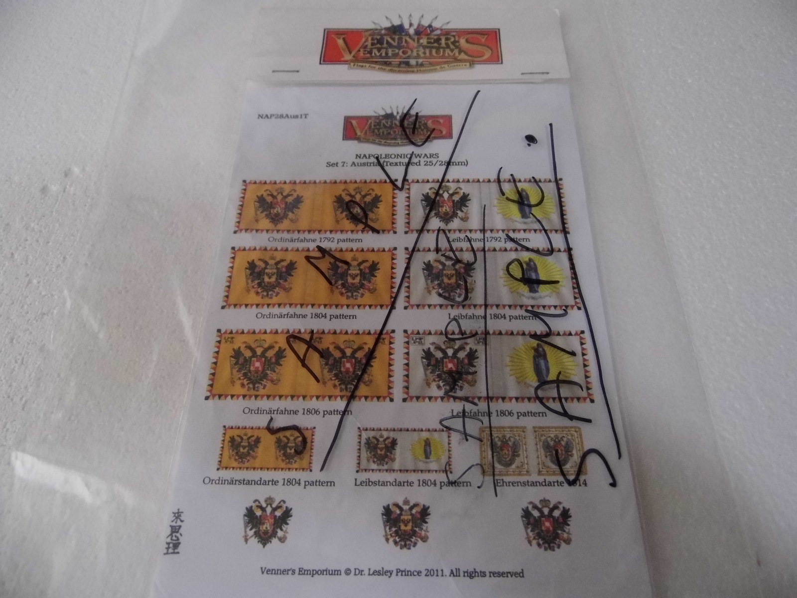 15MM TEXTURED AUSTRIA FLAG SET 7 - NAPOLEONIC WARS - FLAGS | eBay