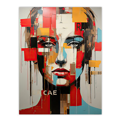 Liar Liar Street Painting Woman Portrait Wall Art Poster Print Picture ...