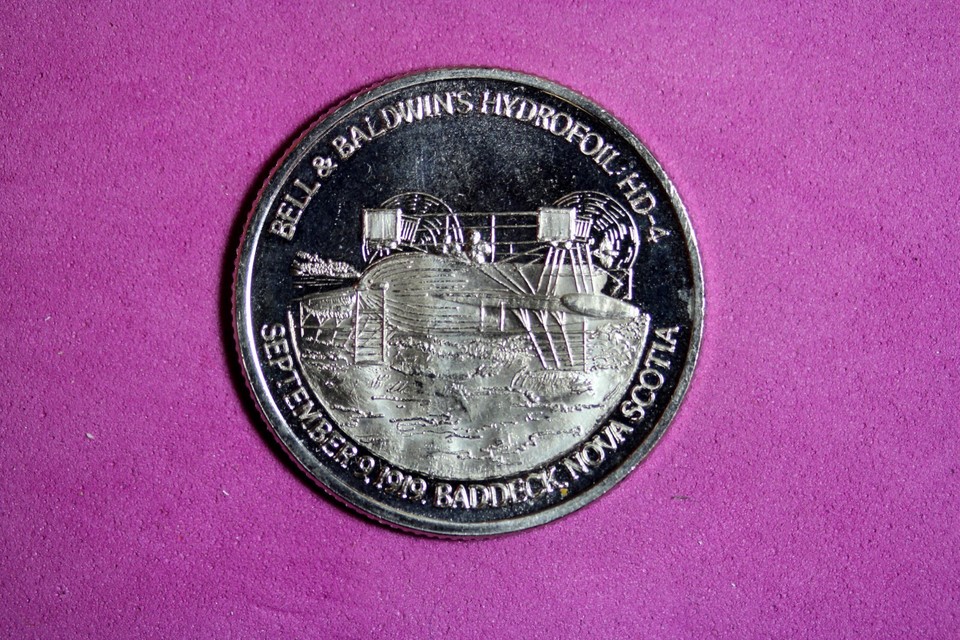 Baddeck, Nova Scotia Alexander Graham Bell Hydrofoil Souvenir Token # ...
