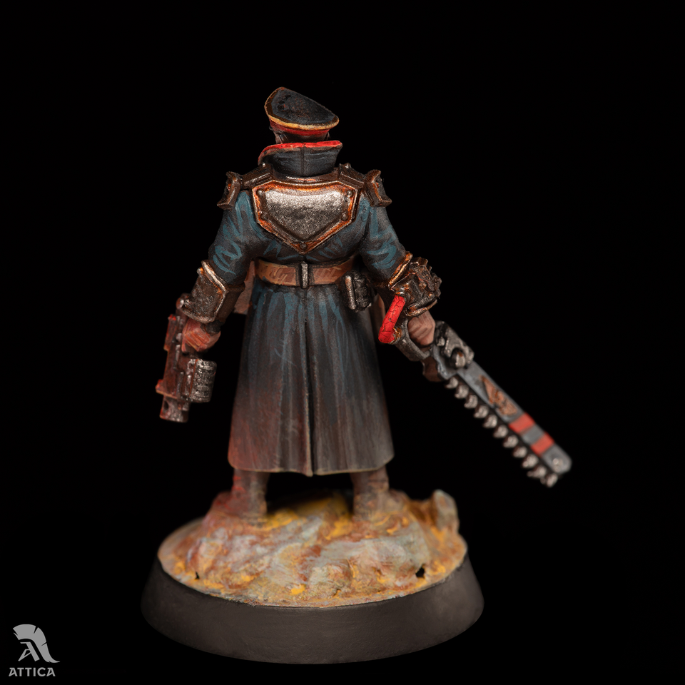Commissar Astra Militarum painted figure Warhammer 40k Pre-Sale | Art ...