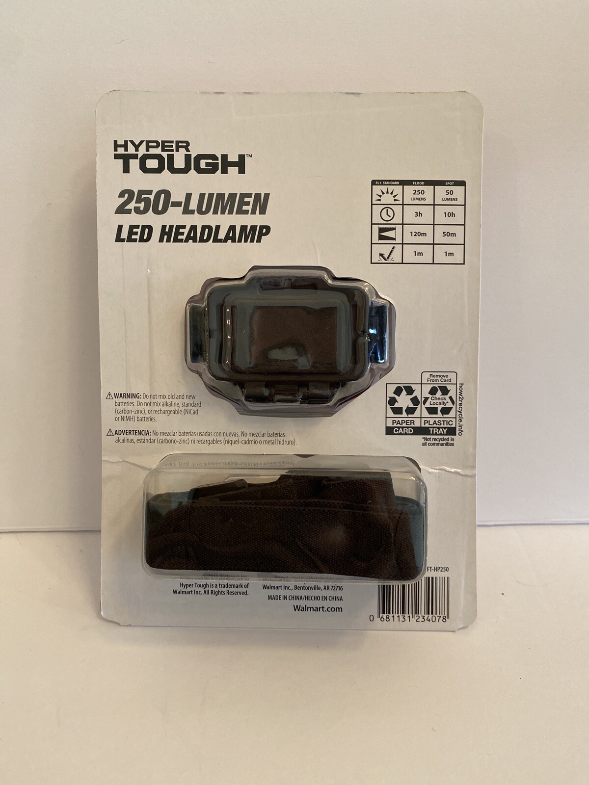 HYPER Tough 250-lumen LED Headlamp Impact Water Resistant Adjustable ...