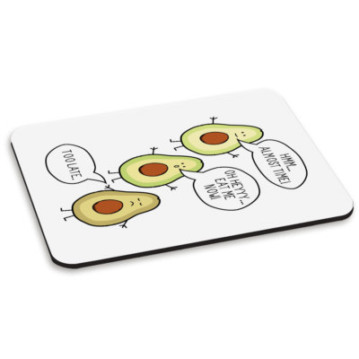 Avocado Eat Me Now Too Late PC Computer Mouse Mat Pad | eBay UK