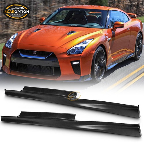 Fits 09-22 Nissan R35 GTR Upgrade 09-16 to 17+ Side Skirts Rocker Panel ...