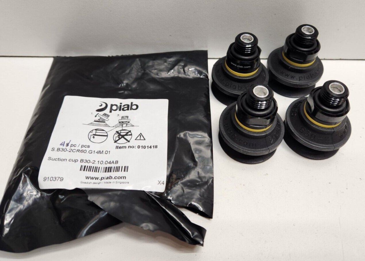 LOT OF 4 NEW OLD STOCK! PIAB SUCTION CUPS B30-2.10.04AB S.B30 ...