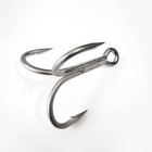 5X Strengthen Treble Hooks Enhanced Strong Barbed Sharp Triple Fishing ...